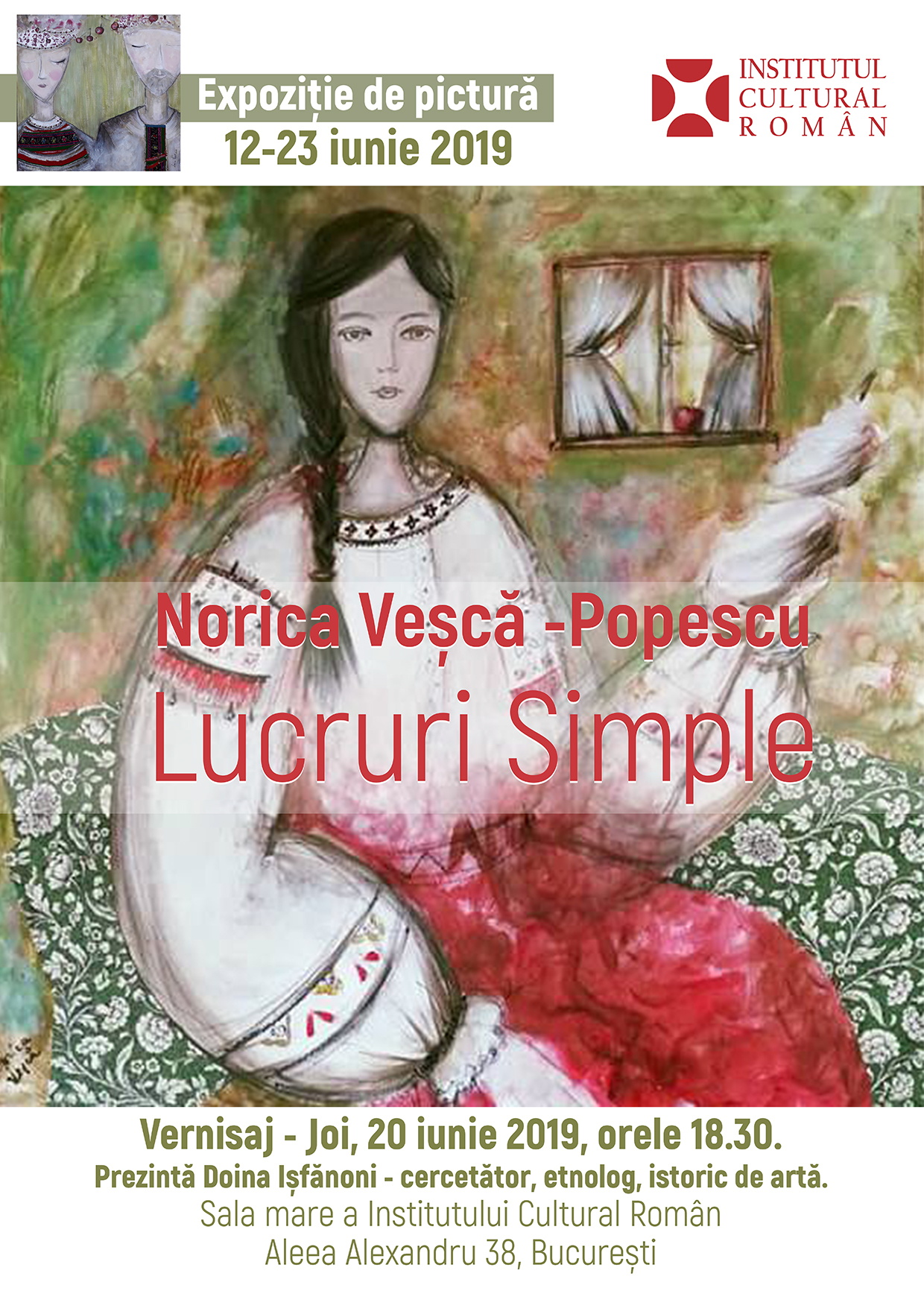 Simboluri etnice româneşti în expoziţia „Lucruri simple” a artistei ...